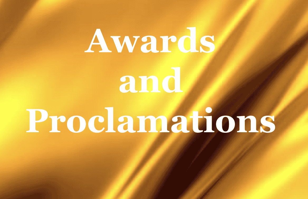 Awards and Proclamations – Peace Islands Institute | Unity, Education ...